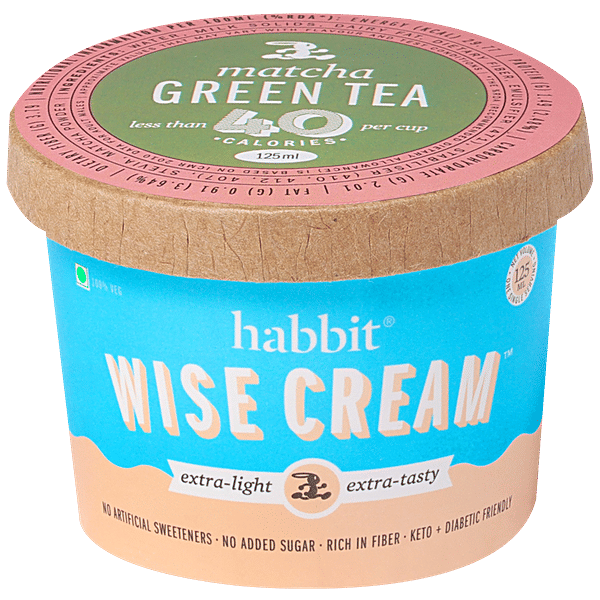Buy Habbit Wise Cream - Matcha Green Tea, No Added Sugar, Rich In Fibre ...