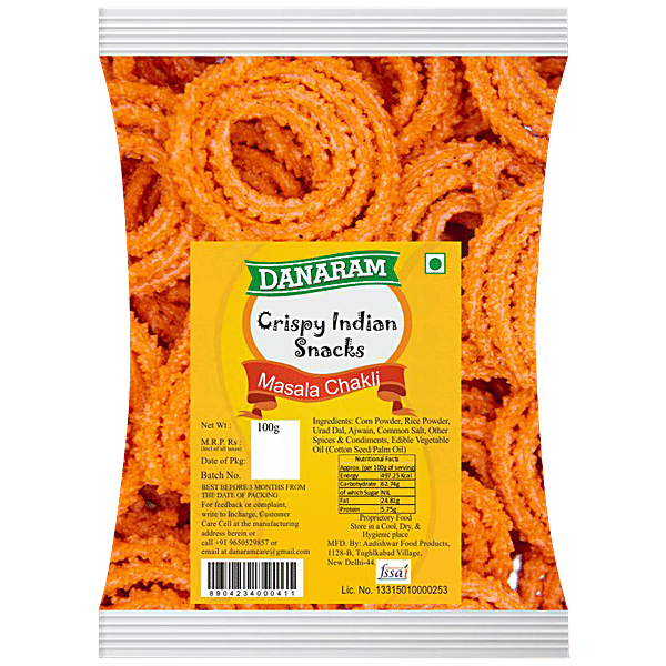 Buy Danaram Crispy Indian Snacks - Masala Chakli Online at Best Price ...