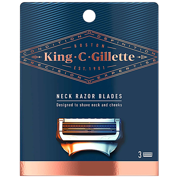 Buy King C. Gillette Men's Neck Razor Cartridges - With Built In ...