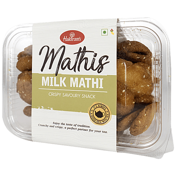 Buy Haldiram's Milk Mathi - Crispy & Crunchy Savoury Snack Online at ...