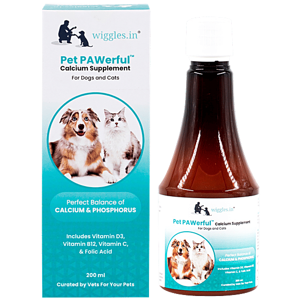 Buy Wiggles.in Pet PAWerful Calcium Phosphorus Syrup - Supplement For ...