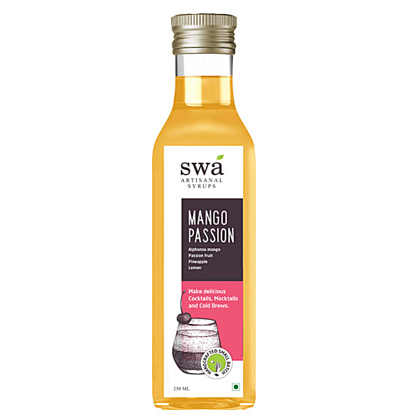 Buy Swa Artisanal Syrups Mango Passion Syrup - Makes 8 - 10 Drinks ...