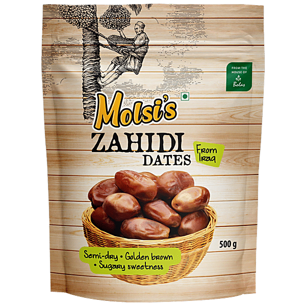Buy Molsi's Royal Zahidi Dates - Semi-Dry Online at Best Price of Rs ...