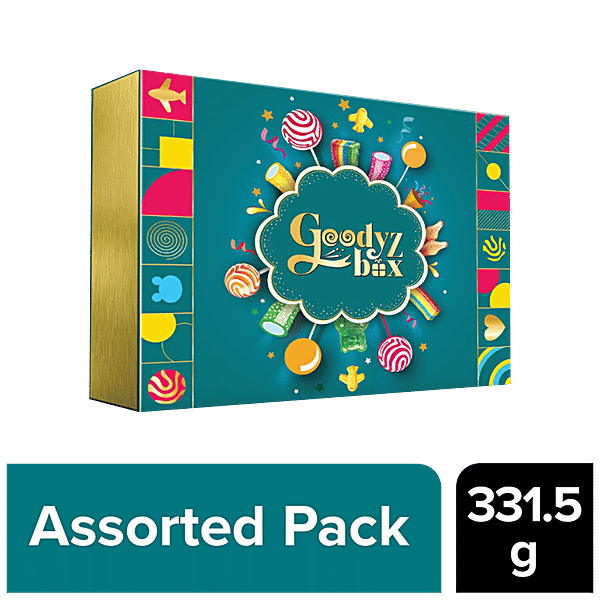 Buy Goodyz Box Exclusive Assorted Gift Pack - 16 Assorted Candies, Soft Chews, Jellies ...
