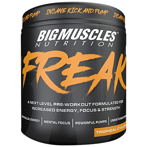 Buy Bigmuscles Nutrition Pre-Workout Formulation - Freak, Tropical ...