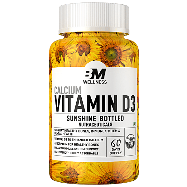 Buy Bigmuscles Nutrition Calcium Vitamin D3 600 mg Tablets - Joint Health Online at Best Price ...