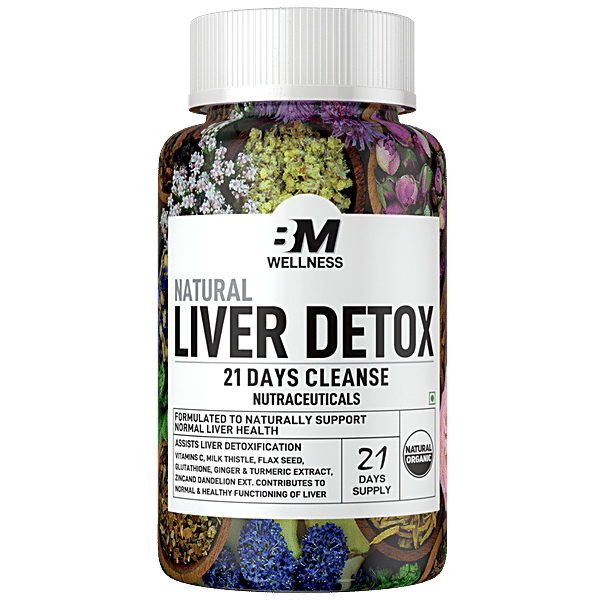 Buy Bigmuscles Nutrition Liver Detox Tablets - 21 Days Liver Cleanse ...