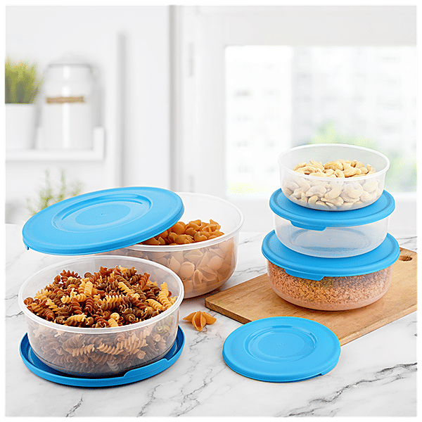 Buy Asian Dryfruit/Pasta Plastic Storage Dabba/Containers Set Super ...