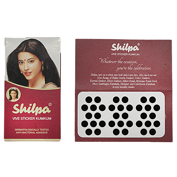 Buy Shilpa Shilpa Vive Sticker Kumkum - Bindi, For Women Online at Best ...