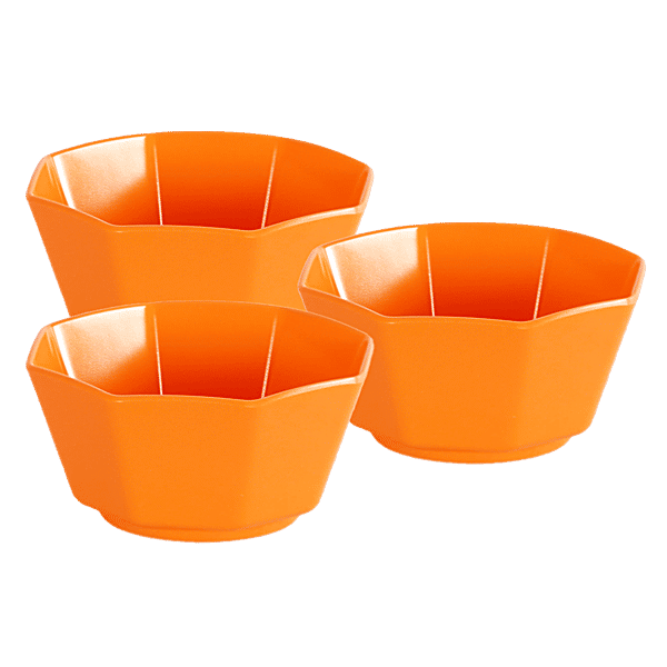 Buy Iveo Bowl Set - Melamine, Orange, Octa Online at Best Price of Rs ...