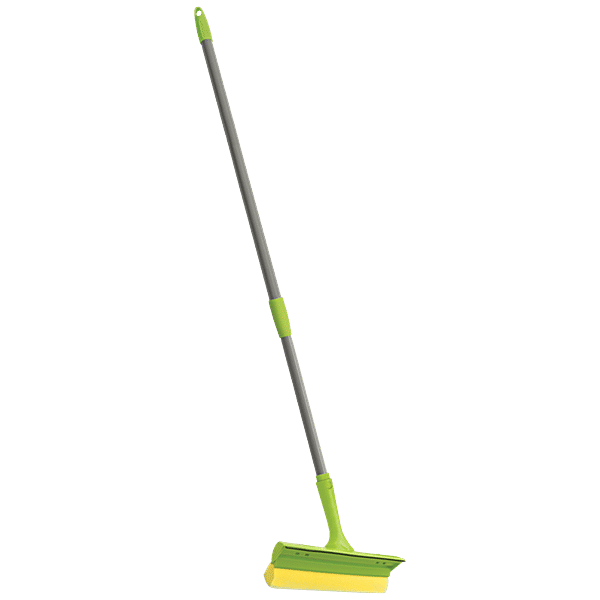 Buy Ezy Be Window Wiper - Plastic, Telescopic Handle, 4.7 ft, Green ...
