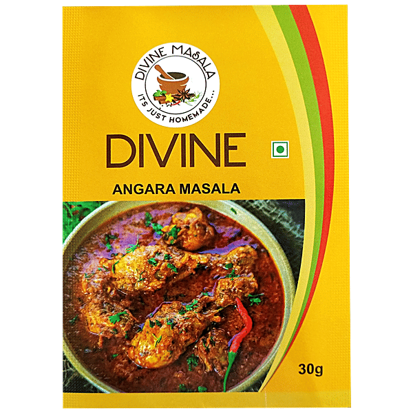 Buy DIVINE MASALA Blended Powdered Spice Mix - Angara Masala, Serves 3 ...