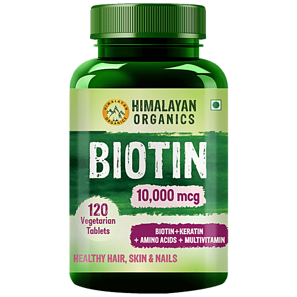 Buy Himalayan Organics Biotin Supplement Tablets - With Keratin, Amino ...