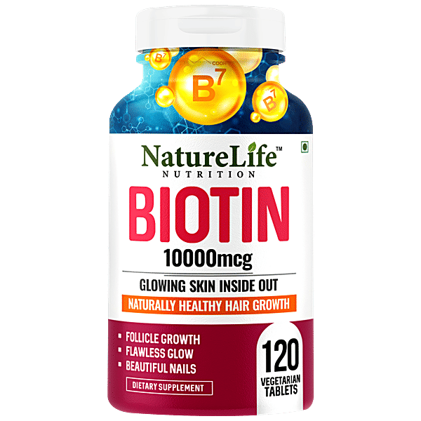 Buy Nature Life Nutrition Biotin Tablets - For Healthy Hair, Skin ...