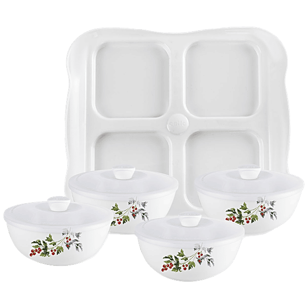 Buy Cello Opalware Dry Fruit Set - Dazzle, Cherry Tomato Online at Best ...