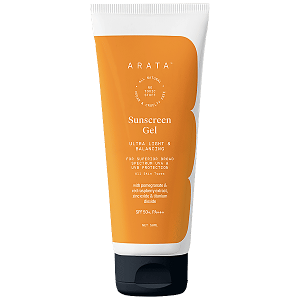 Buy Arata Sunscreen Gel - Ultra Light & Balancing, UVA/UVB Protection ...