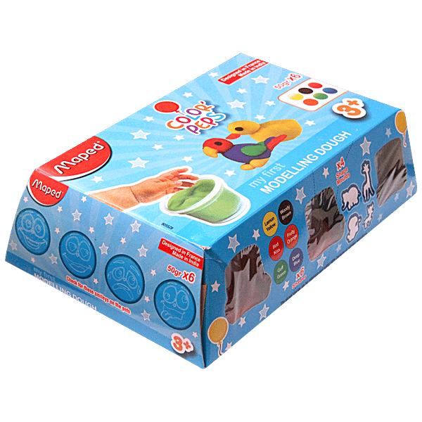 Buy Maped Color'Peps Modelling Dough - 6 Shades Pack Online at Best ...