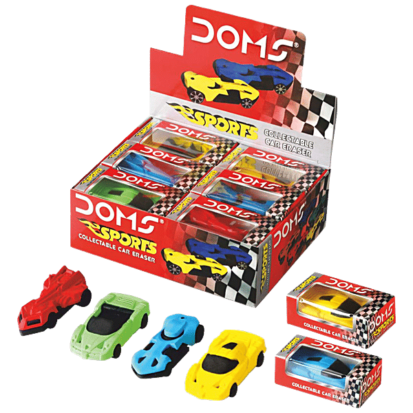 Buy Doms Sports Collectable Car Eraser - Non-Toxic, Premium-Quality ...