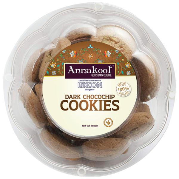 Buy Annakoot Dark Chocochip Cookies - 100% Sattvic, Eggless Online at ...