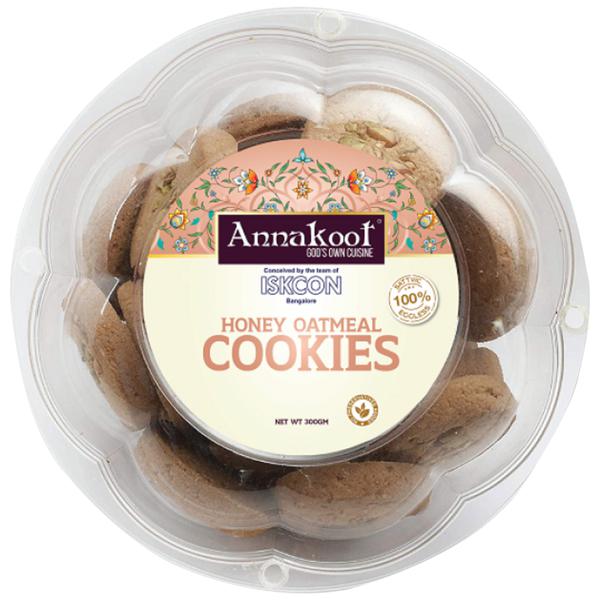 Buy Annakoot Honey Oatmeal Cookies - 100% Sattvic, Eggless Online at ...