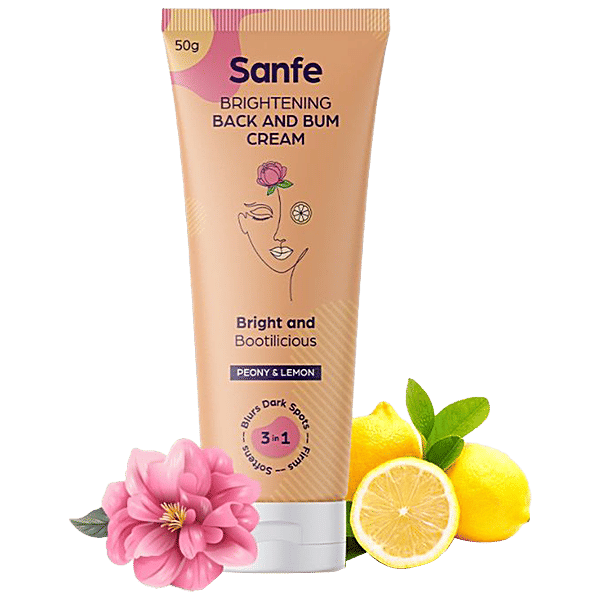 Buy Sanfe Brightening Back & Bum 3 In 1 Cream - With Peony & Lemon, No ...