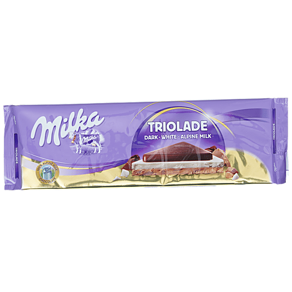 Buy Milka Triolade - Apline Milk With White & Dark Chocolate Online at ...