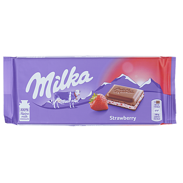 Buy Milka Strawberry Chocolate Bars From Alpine Milk - Smooth Online at ...