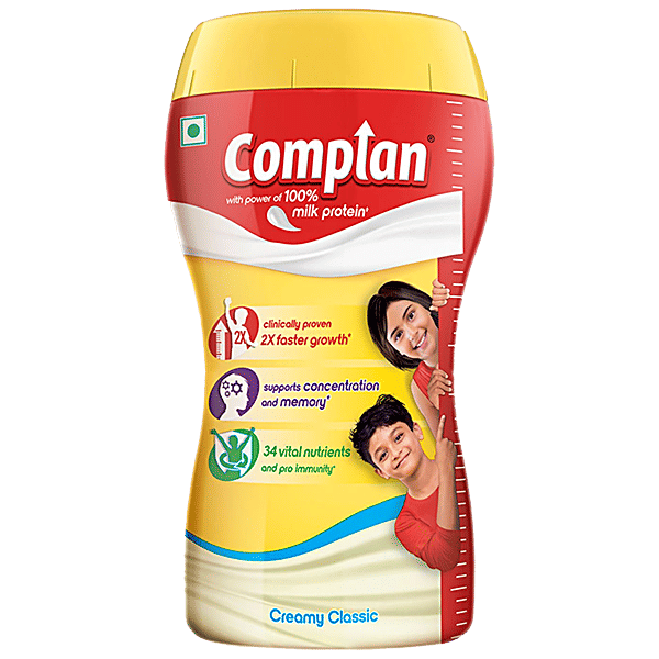 Buy Complan Nutrition & Health Drink - 2X Faster Growth, 34 Vital ...