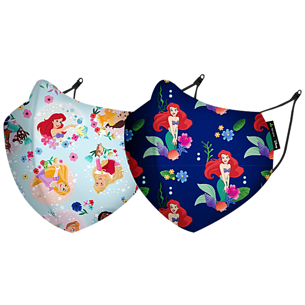Buy Nirvana Disney Ariel & Princess N95 Face Covering Mask - With ...