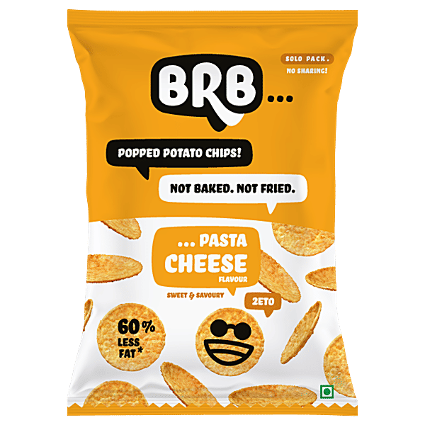 Buy BRB Popped Potato Chips - Pasta Cheese Flavour Online at Best Price ...