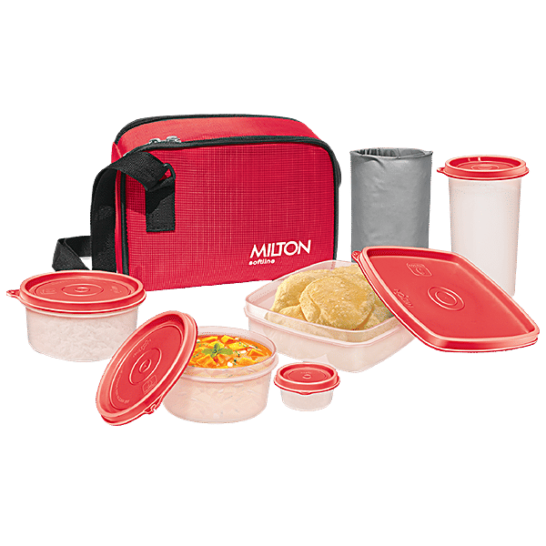 Buy Milton Prime Lunch Plastic Tiffin Box Set - Leak Proof, Durable ...
