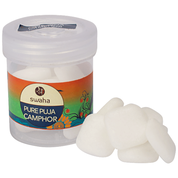Buy Swaha Pure Puja Camphor - With No Harmful Chemicals, Pesticides ...