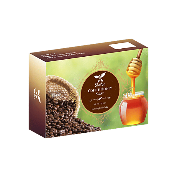 Buy Shrida Coffee Honey Soap - Hydrating, Rich In Antioxidant, Repairs ...