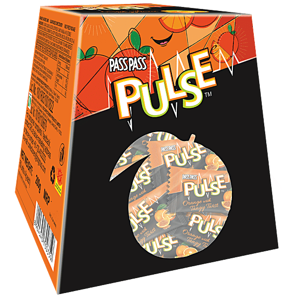 Buy Pulse Orange Candy - With Tangy Twist, Hard-Boiled Online at Best ...
