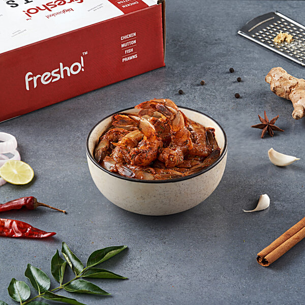 Buy fresho! Malabar Prawns - Marinated, 14 to 18 pcs Online at Best ...