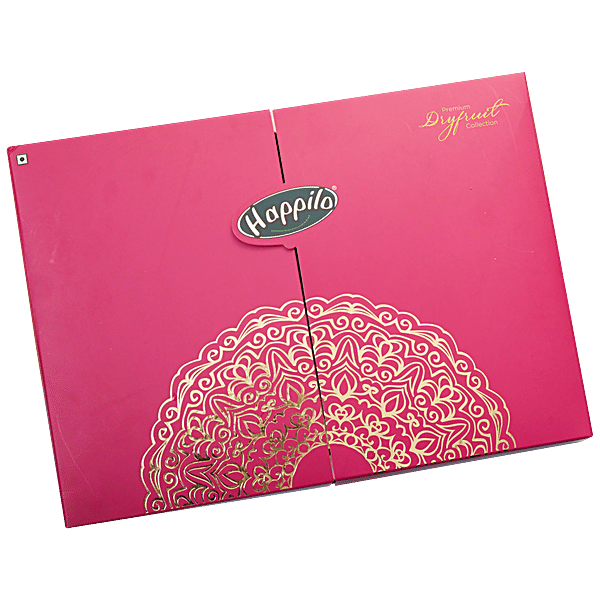 Buy Happilo Dry Fruit Celebrations Gift Box - Marigold Online at Best ...