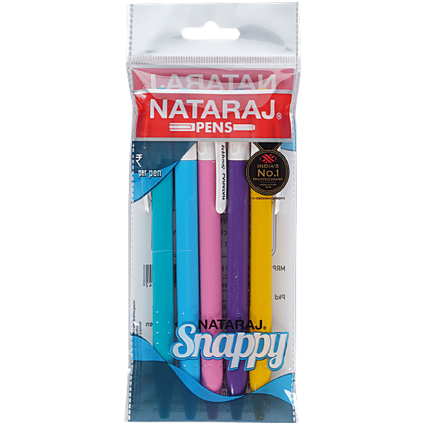 Buy Nataraj Snappy Ball Pen - Comfortable Grip, Smudge Free, Blue Ink ...