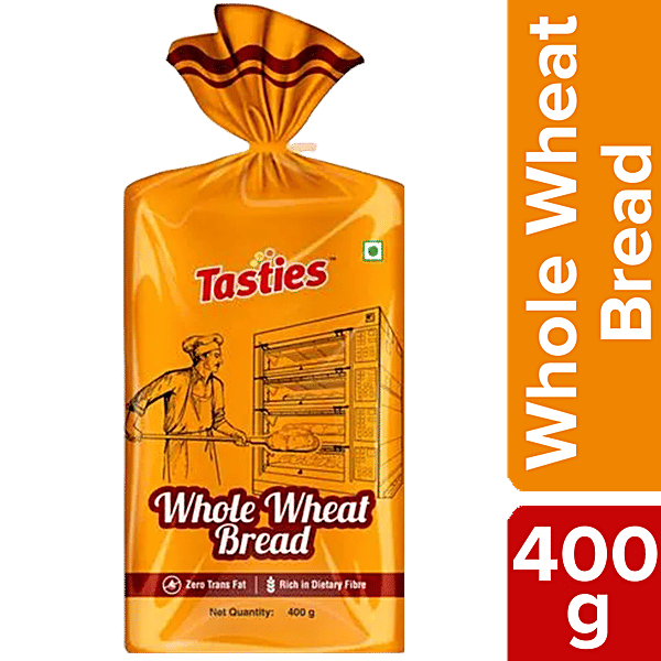 Buy Tasties Whole Wheat Bread Online at Best Price of Rs 39 - bigbasket