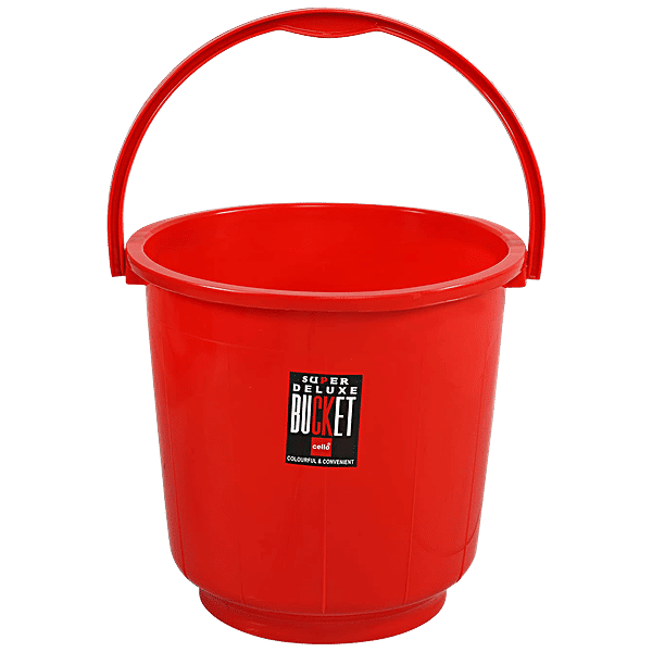 Buy Cello Plastic Super Bucket - Red, Delux 5001 Online at Best Price ...