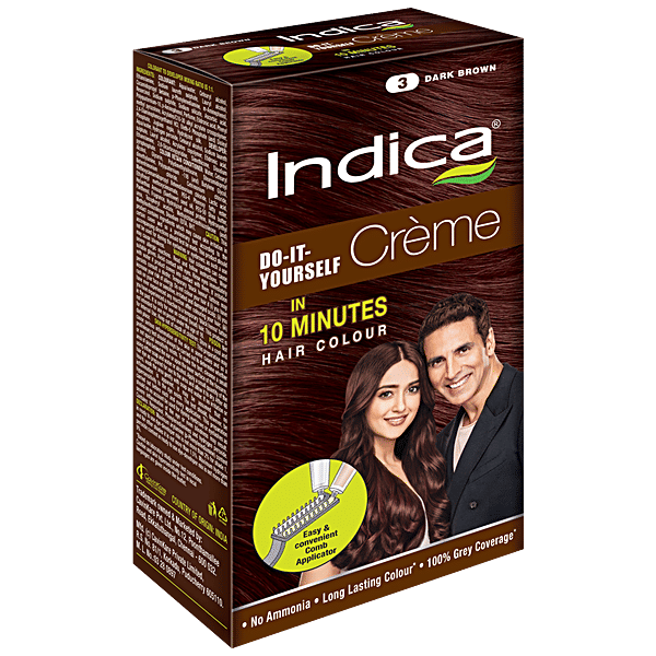 Buy Indica DIY Creme 10 Minute Hair Colour - With Comb Applicator, No ...