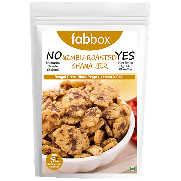 Buy Fabbox Nimbu Roasted Chana Jor - Rich In Protein & Fibre, Gluten ...