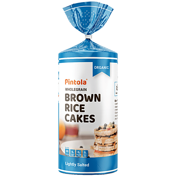 Buy Pintola Organic Wholegrain Brown Rice Cakes - Lightly Salted Online ...