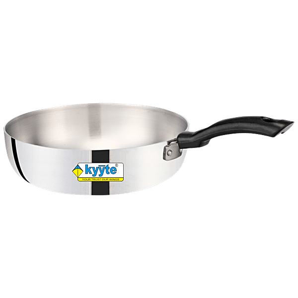 Buy Kyyte Aluminium Mirror Finish Regular Base Magic Fry Pan - 24 cm, 2 ...