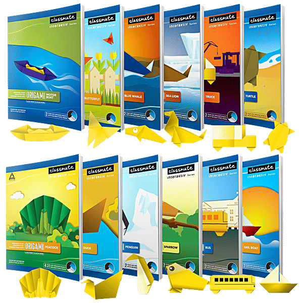 Buy Classmate Origami Notebooks - Unruled, 240 mm x 180 mm, 172 Pages ...