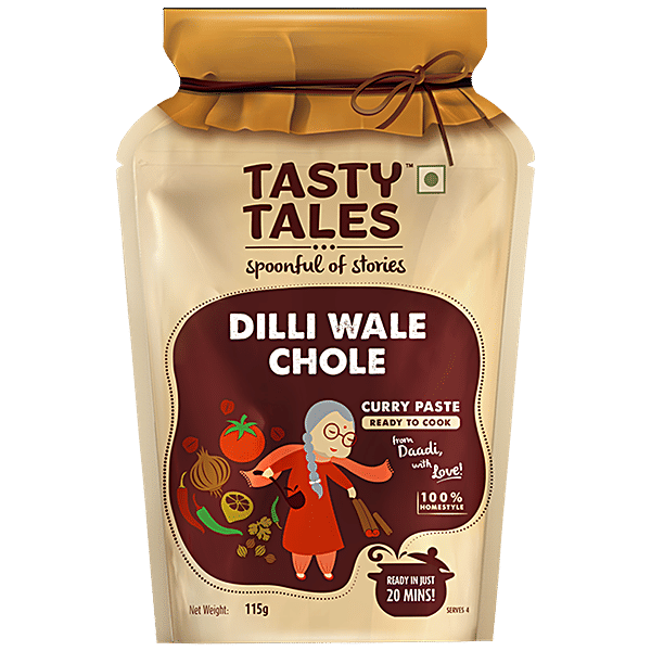 Buy Tasty Tales Ready To Make Curry Paste - Dilli Wale Chole, Homestyle ...