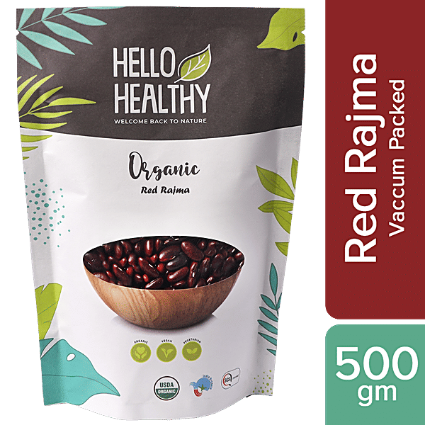 Buy Hello Healthy Organic Red Rajma - Rich In Plant Based Protein ...