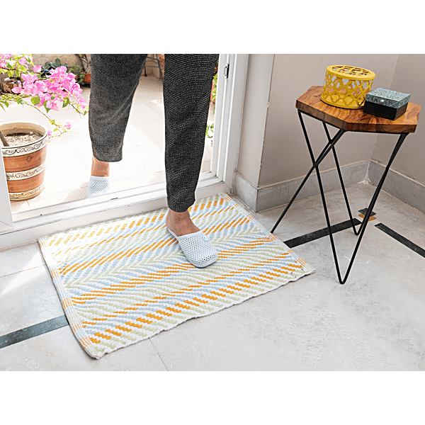 Buy Veriza Woven Kitchen / Balcony Mat - Cotton, Durable, Easy To Clean ...