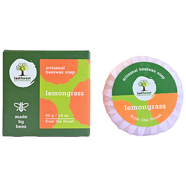 Buy Last Forest Artisanal Beeswax Soap - Handmade, Refreshing, Lemongrass Online at Best Price ...