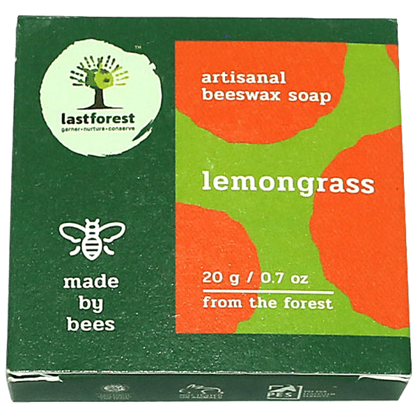Buy Last Forest Artisanal Beeswax Soap - Handmade, Refreshing, Lemongrass Online at Best Price ...