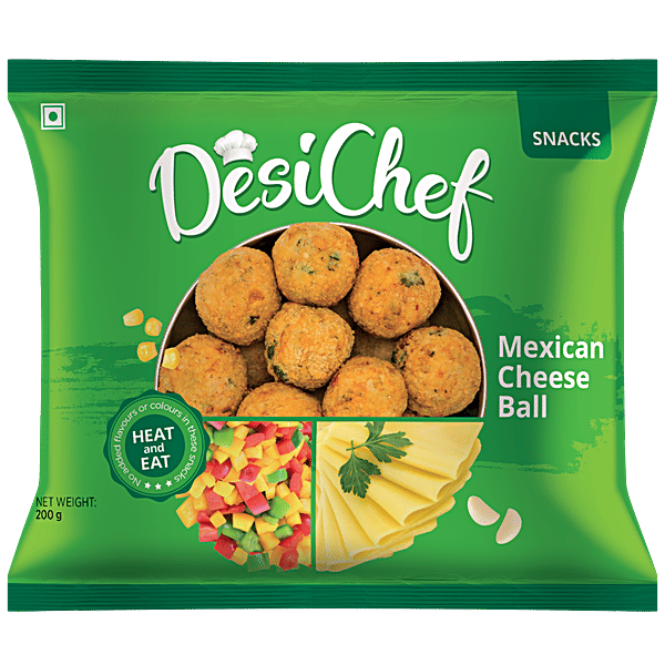 Buy DesiChef Mexican Cheese Balls - Heat & Eat Online at Best Price of ...